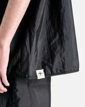 JIL SANDER Half Front Zip Padded Shirt