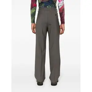 MAISON MARGIELA Pressed-crease Tailored Trousers - Gray