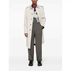 MAISON MARGIELA Pressed-crease Tailored Trousers - Gray