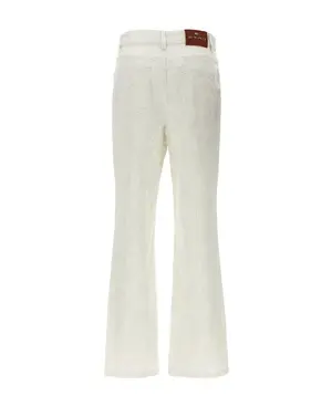 Etro Paisley Printed Cropped Jeans
