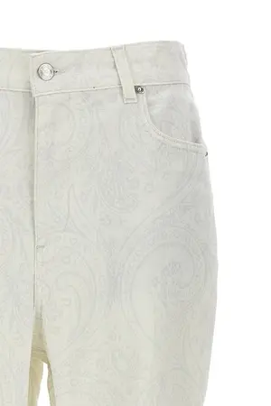 Etro Paisley Printed Cropped Jeans