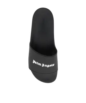 Palm Angels Logo Embossed Slides