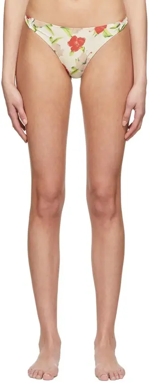 GANNI Floral Print Bikini Bottoms