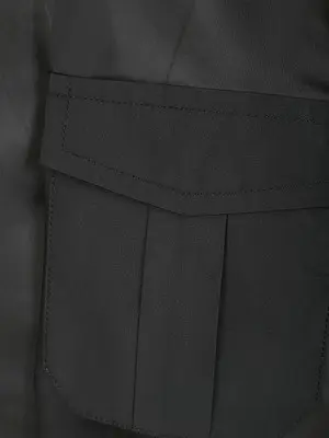 Sacai Sleeveless Flared Hem Top With Pocket Detail
