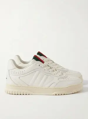Gucci Leather Low-top Sneakers - White