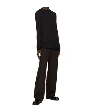JIL SANDER Layered Rib-knit Crewneck Sweater