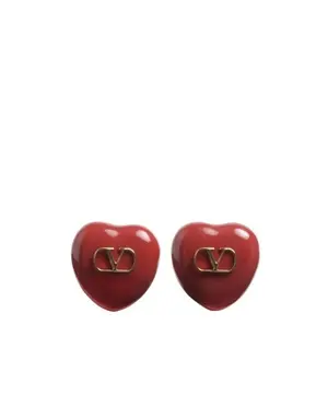 Valentino Garavani Coeur Royal Vlogo Signature Earrings - Yellow