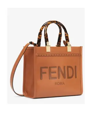 Fendi Sunshine Small Top Handle Bag - Brown