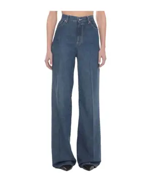DONDUP High-rise Wide-leg Jeans