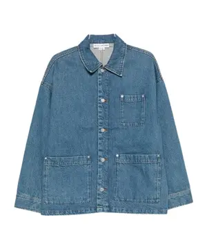 A.p.c. X Marc Jacobs Logo Embroidered Denim Jacket