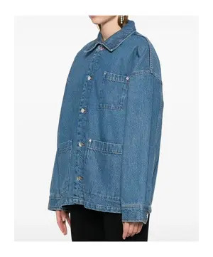 A.p.c. X Marc Jacobs Logo Embroidered Denim Jacket