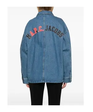 A.p.c. X Marc Jacobs Logo Embroidered Denim Jacket