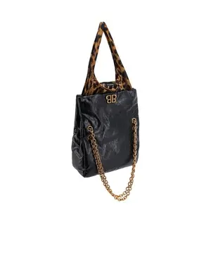 Balenciaga Small Shoulder Bag With Metal Chain