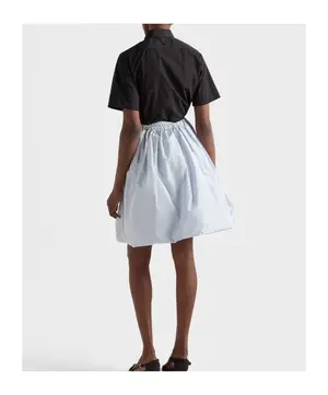 Prada Short-sleeved Poplin Shirt - Black