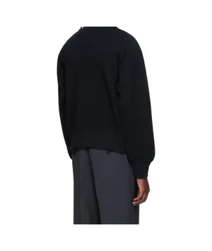 Sacai Long Sleeve Crewneck Sweatshirt - Black