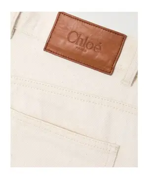 Chloé High-waisted Flared Jeans - Nude