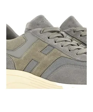 Hogan H-stripe Low-top Sneakers - Grey