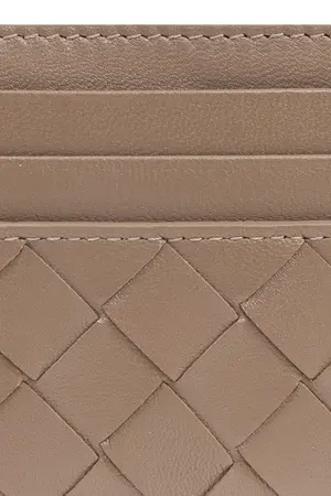 Bottega Veneta Intrecciato Open Top Card Case - Brown