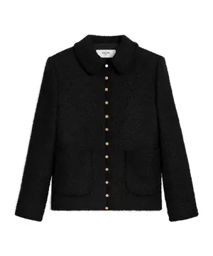 Celine Chasseur Jacket In Cashmere Bouclette Natte