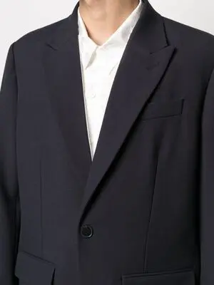 Valentino Garavani Single-breasted Long-sleeved Blazer - Black