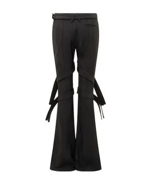 AMBUSH Strap-detail Mid-rise Flared Trousers
