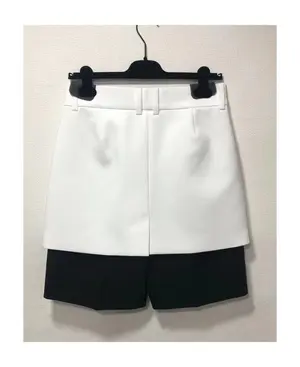We11Done Paneled High-rise Shorts With Buckle Detail