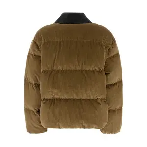 Miu Miu Quilted Leather Collared Zip Up Jacket