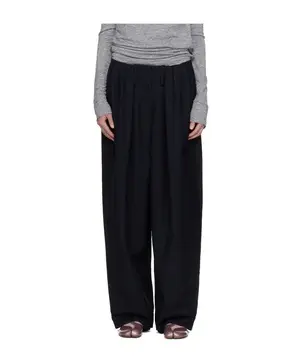 OPEN YY Gathered Wide-leg Trousers