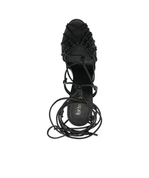FORTE_FORTE 95mm Stiletto Heel Lace-up Sandals With Knot Detailing
