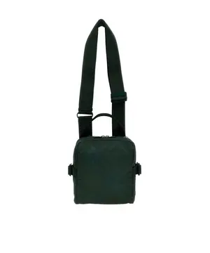 Burberry Checked Zipped Shoulder Bag - Black
