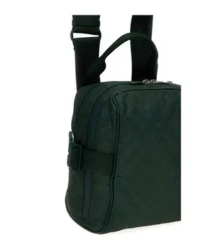 Burberry Checked Zipped Shoulder Bag - Black