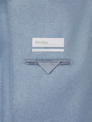 Max Mara Single-breasted Blazer With Classic Lapel And Patch Pockets - Blue