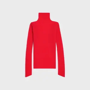Celine Ribbed Mohair And Silk Turtleneck Sweater
