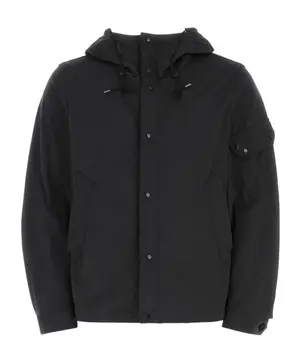 TEN C Long-sleeved Hooded Drawstring Jacket