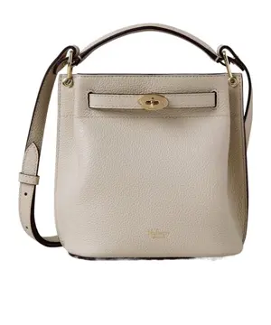 Mulberry Islington Turn Lock Bucket Bag - Chalk