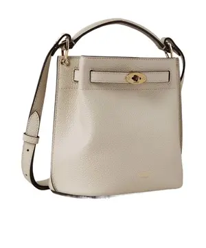 Mulberry Islington Turn Lock Bucket Bag - Chalk