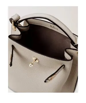 Mulberry Islington Turn Lock Bucket Bag - Chalk