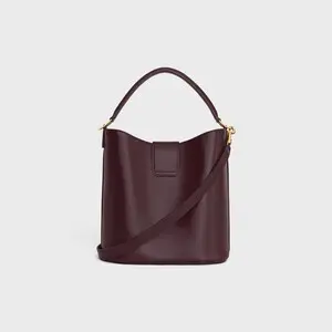 Celine Medium Bucket Bag In Smooth Calfskin - Red