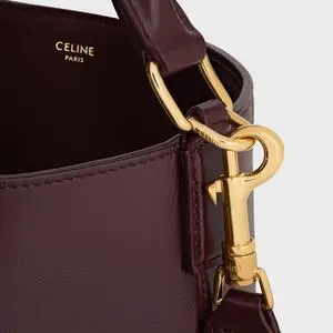 Celine Medium Bucket Bag In Smooth Calfskin - Red