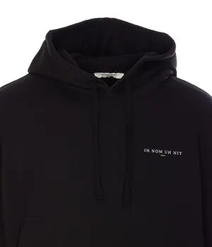 IH NOM UH NIT Hooded Sweatshirt With Back Print - Black