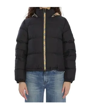 Burberry High-neck Puffer Jacket - Black