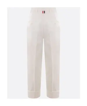 Thom Browne Rwb Stripe Wide-leg Trousers