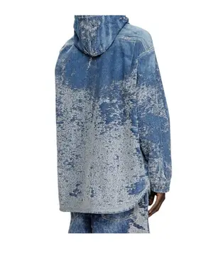DIESEL® Distressed Denim Hooded Jacket