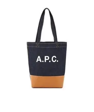 A.p.c. Axelle Two-tone Tote Bag - Black