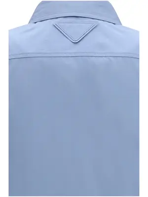 Prada Cotton Poplin Shirt - Pilot Blue