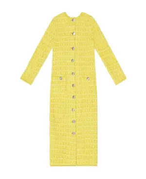 Balenciaga Tweed Midi Dress
