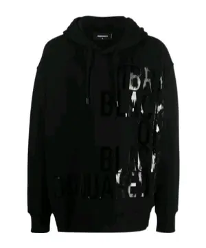 Dsquared2 Long-sleeved Hooded Hoodie With Drawstring Details