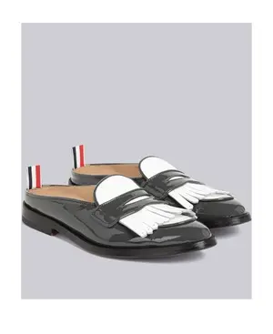 Thom Browne Kilt Varsity Slip-on Penny Loafers - Black