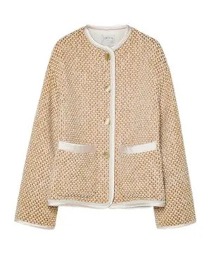 FORTE_FORTE Textured Boucléwool Tweed Jacket