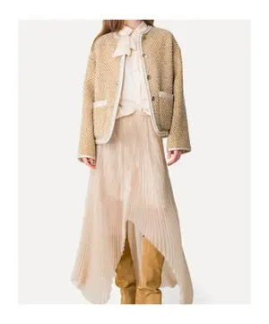 FORTE_FORTE Textured Boucléwool Tweed Jacket